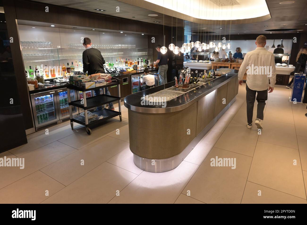 British Airways Club lounge at LGW Stock Photo - Alamy