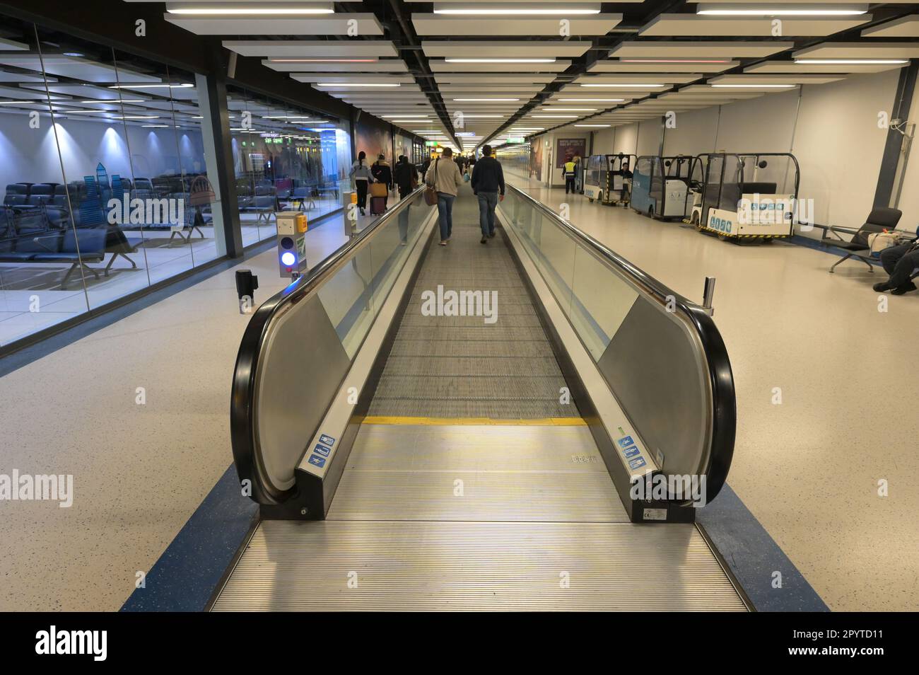 Travelator at London Gatwick Stock Photo - Alamy