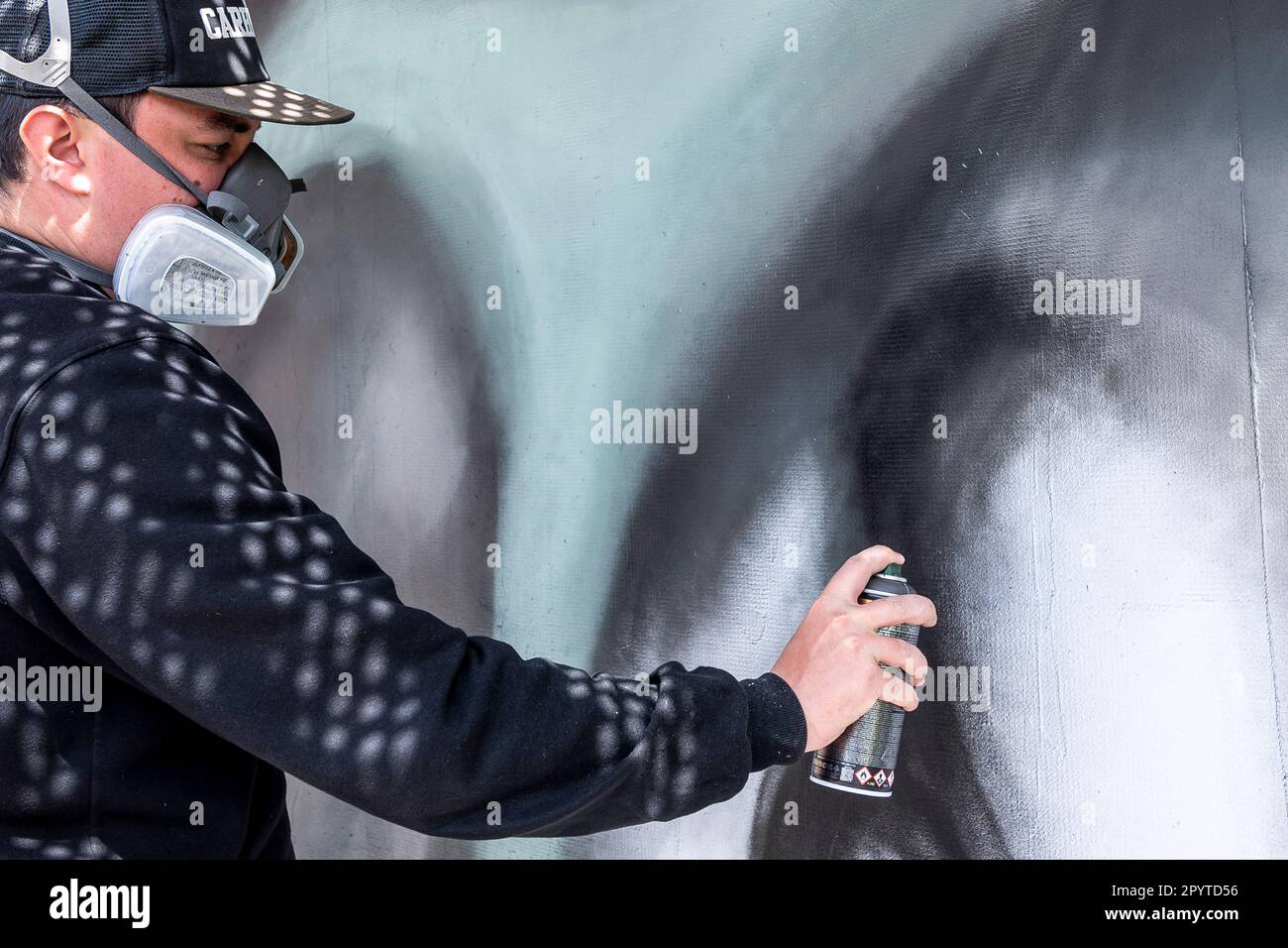 Litvinov, Czech Republic. 04th May, 2023. A trio of street artists ...