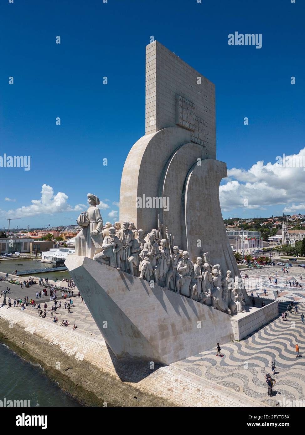 Beautiful view to PadrÃ£o dos Descobrimentos monument by Tejo River ...