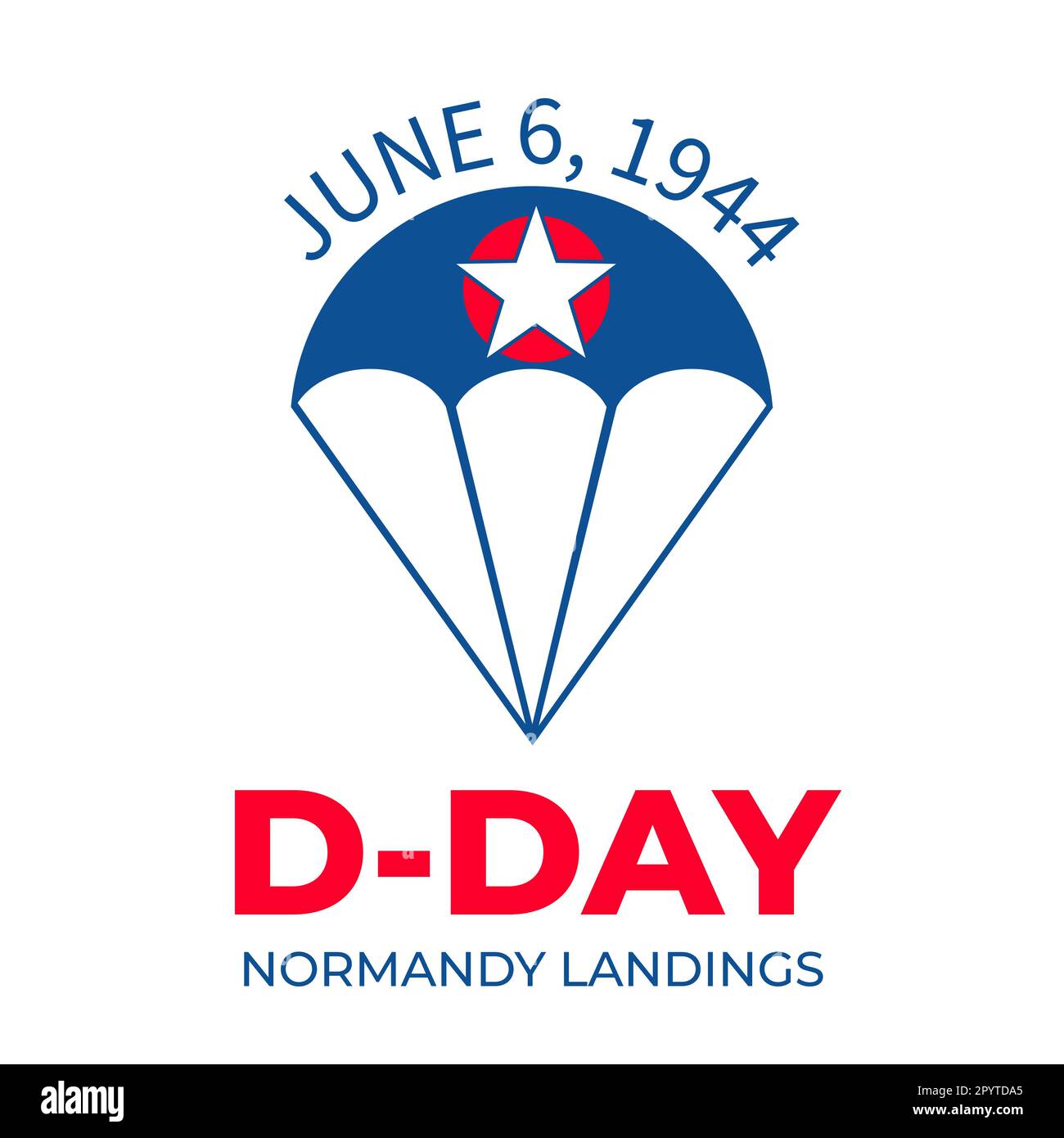 D-Day typography poster. Vector template for banner, flyer, postcard ...