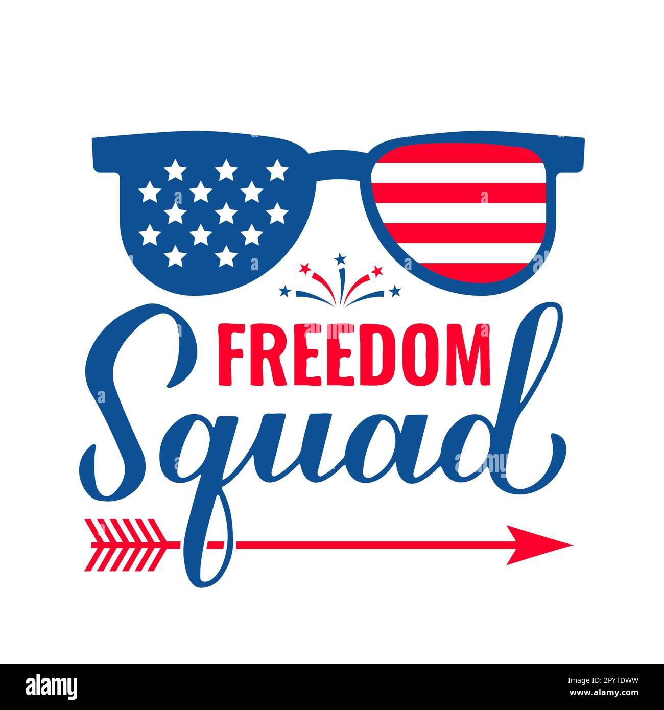 Freedom squad lettering. Funny Independence Day quote. Patriotic 4th of ...