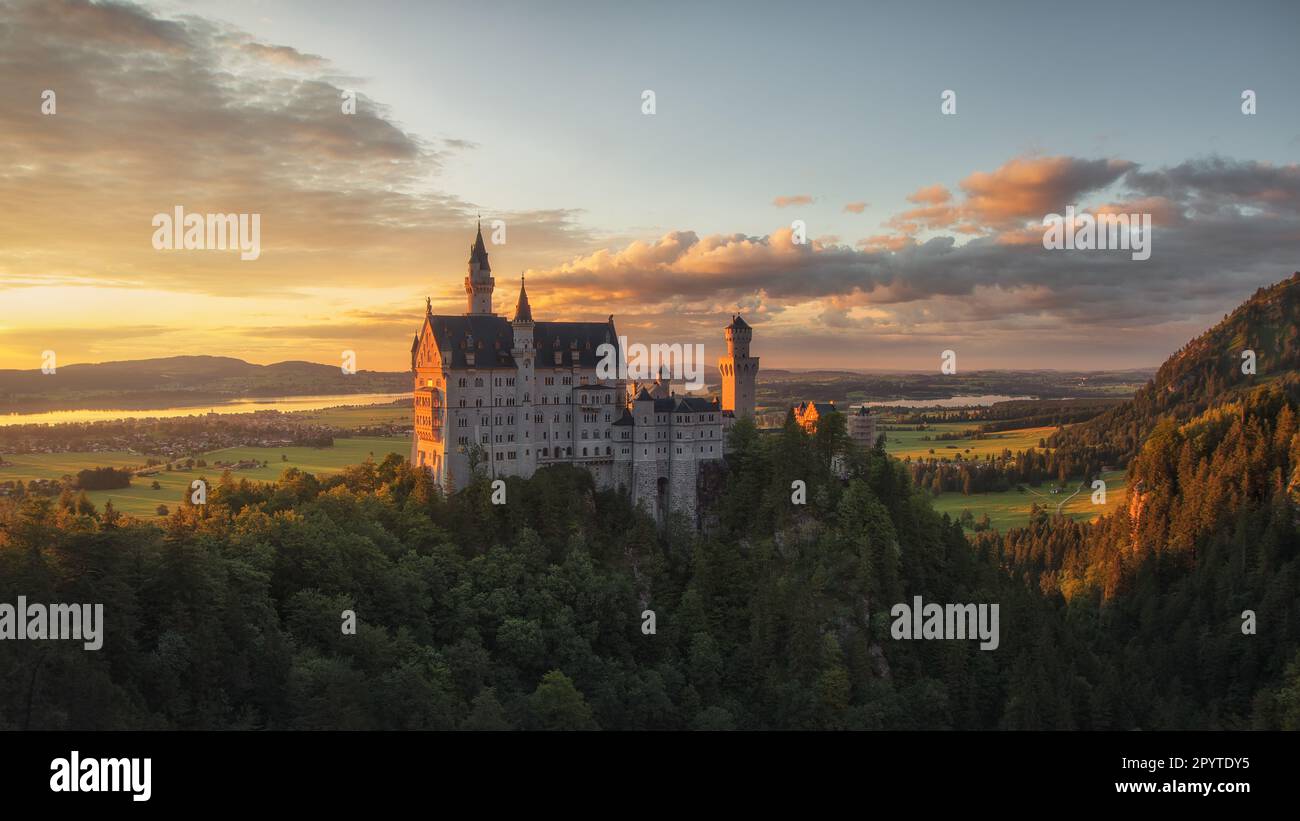 The viewpoint from Neuschwanstein Castle,Germany Stock Photo - Alamy