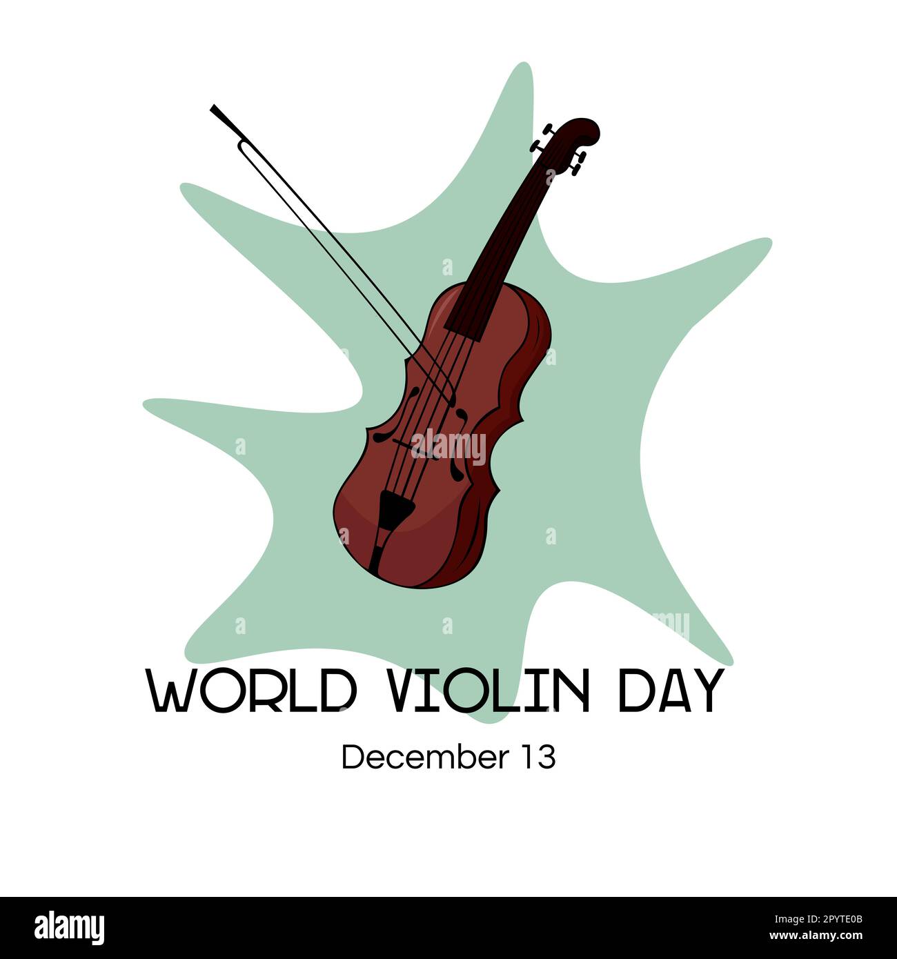 World Music Day with violin vector. Music Day Poster, June 21st Stock ...