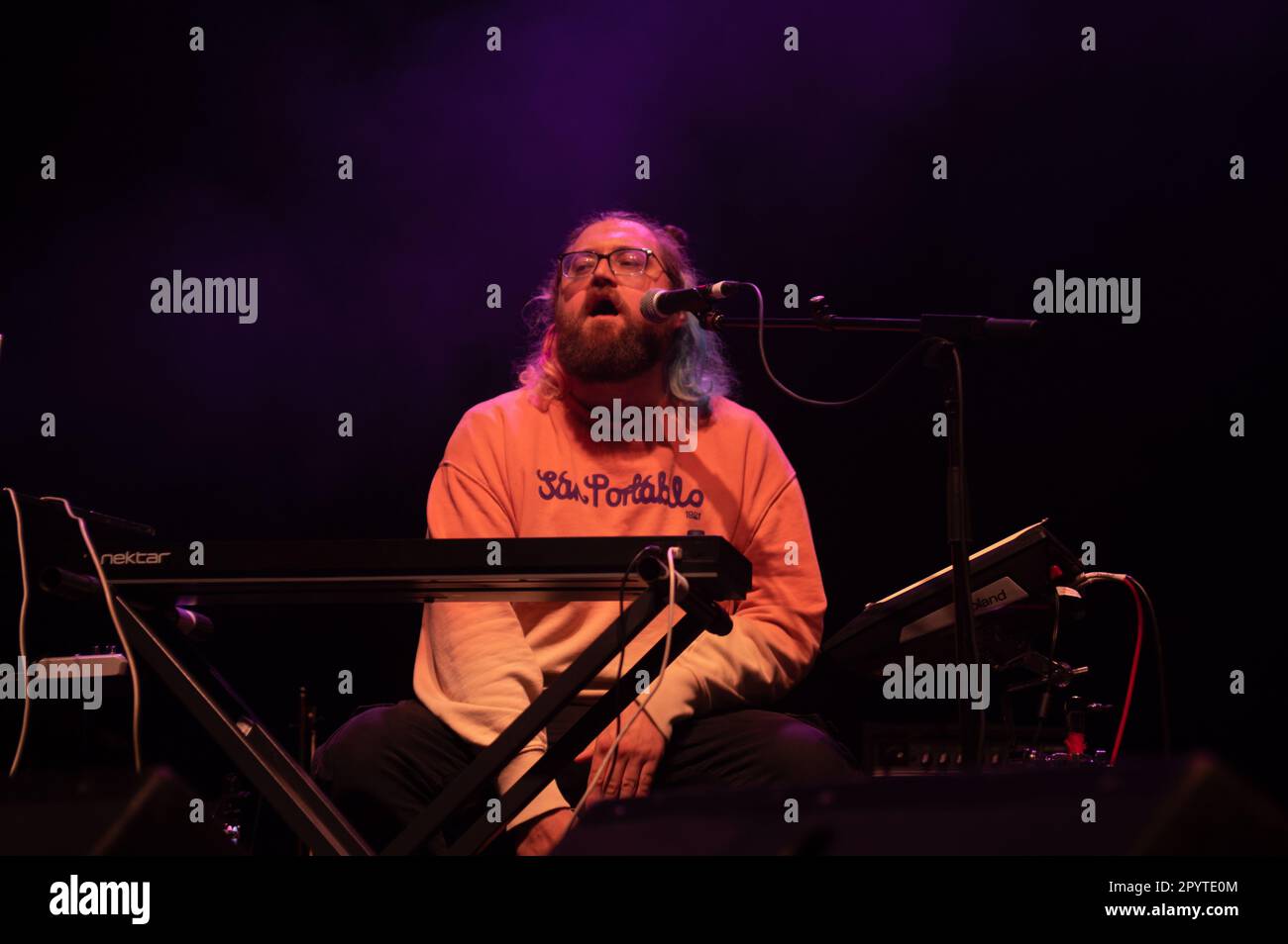 Birmingham, UK.04th May 2023. Peter Doherty on stage with Trampolene at ...