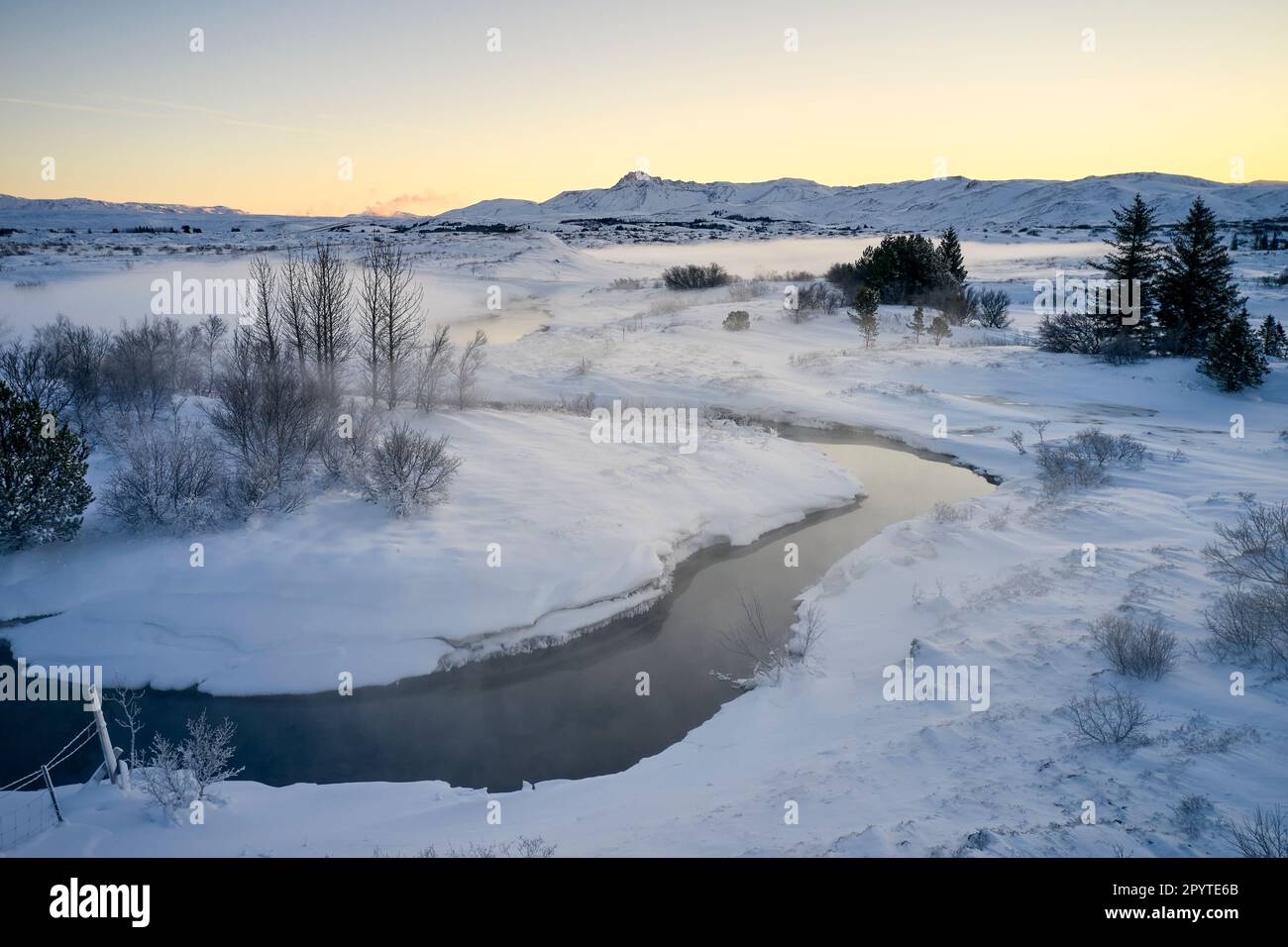 Winter landscape amazing sundown hi-res stock photography and images ...