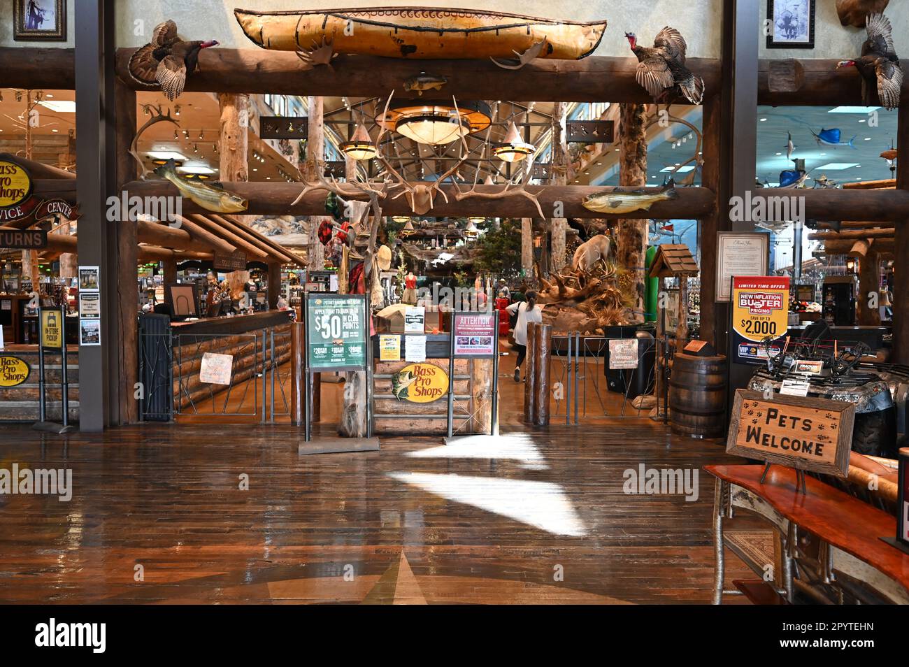 The entrance to Outdoor World in Las Vegas Stock Photo - Alamy