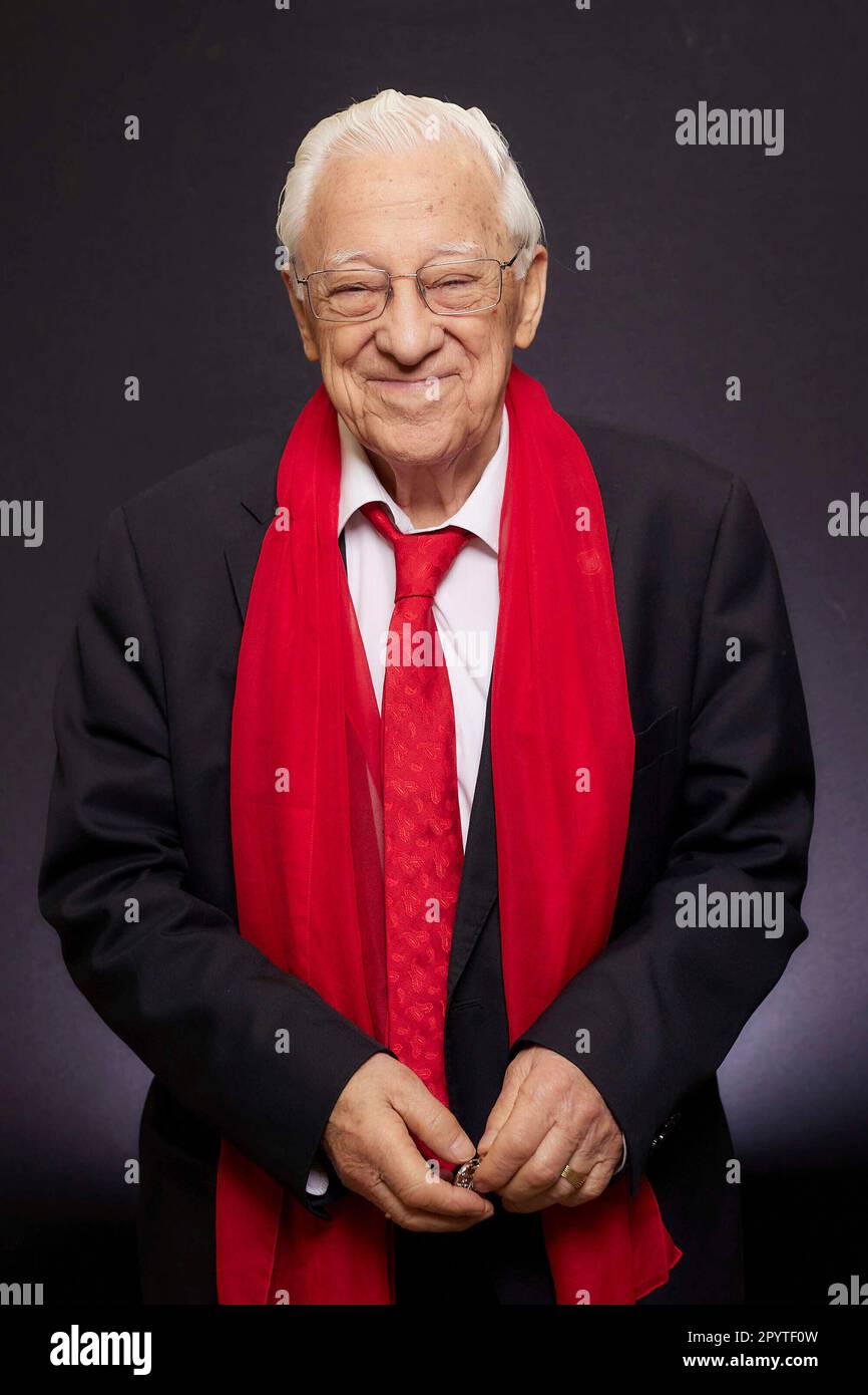The president and founder of Mensajeros de la Paz, Father Ángel, poses ...