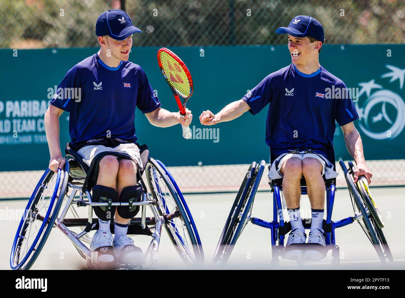 Vilamoura, Portugal, 04th May 2023. Wheelchair tennis player Josh Johns ...