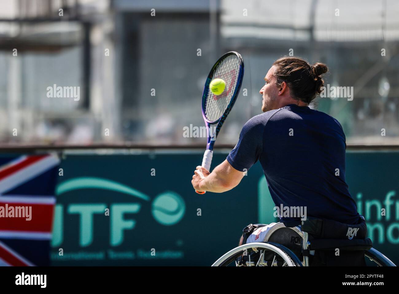 Vilamoura, Portugal, 04th May 2023. Wheelchair tennis player Gordon ...