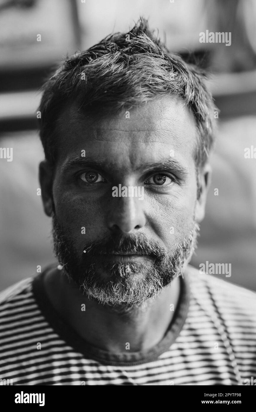 Stylish middle age man Black and White Stock Photos & Images - Alamy