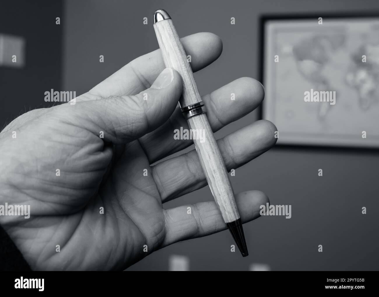 Pen and ink hand black and white hi-res stock photography and images ...