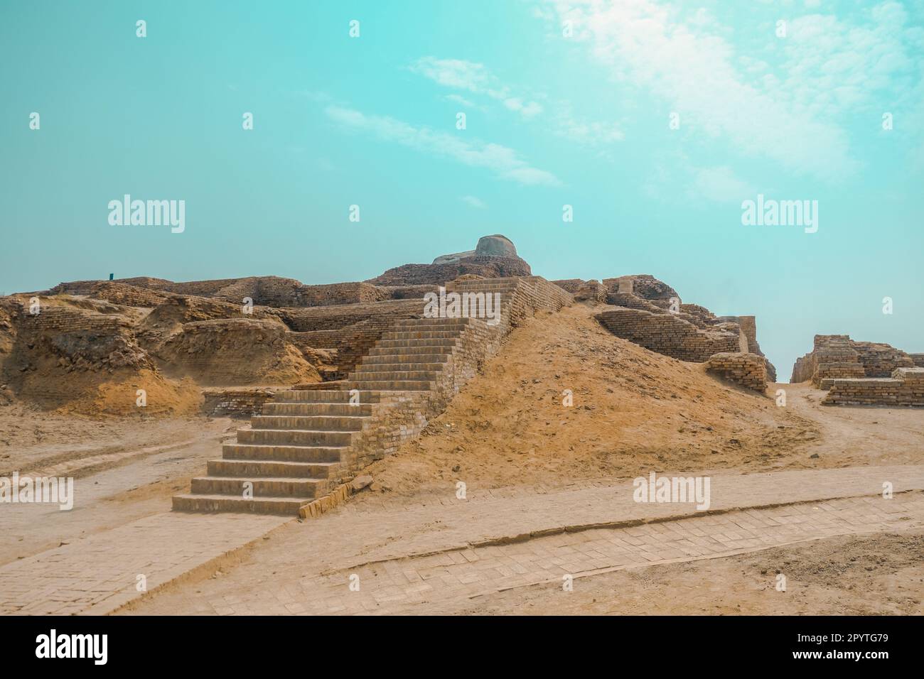 Mohenjo Daro, Sindh Pakistan - February 28, 2023: Main City Indus ...
