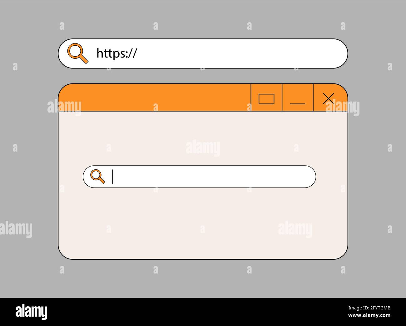 90s retro element computer hi-res stock photography and images - Alamy