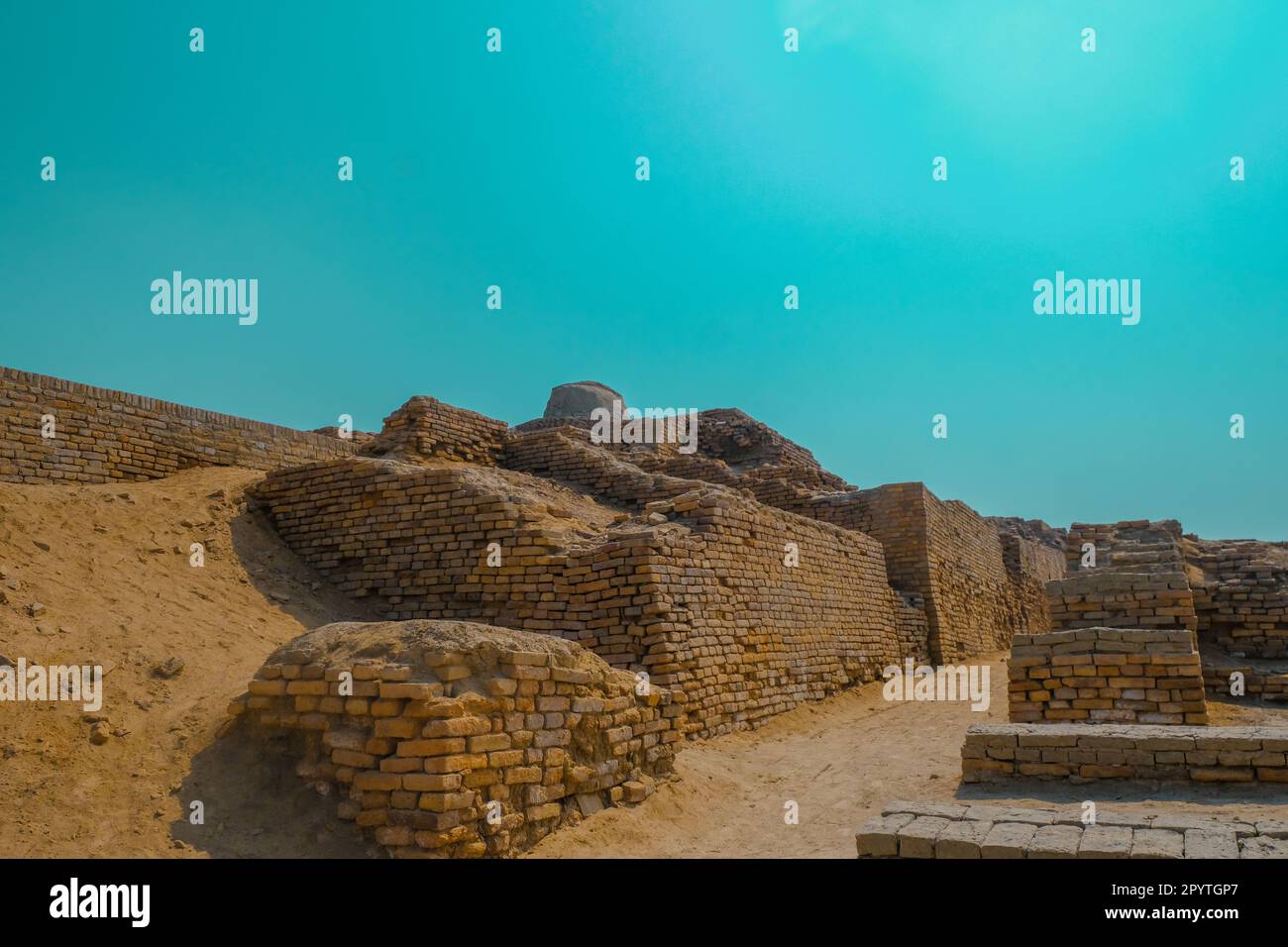 Mohenjo Daro, Sindh Pakistan - February 28, 2023: Main City Indus ...