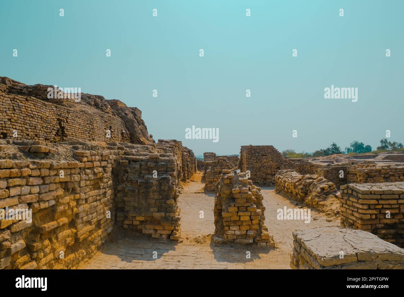 Mohenjo Daro, Sindh Pakistan - February 28, 2023: Main City Indus ...