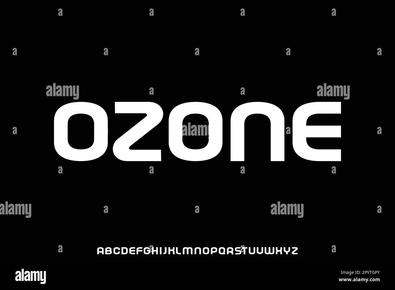 Modern clean sans serif display font vector Stock Vector Image & Art ...