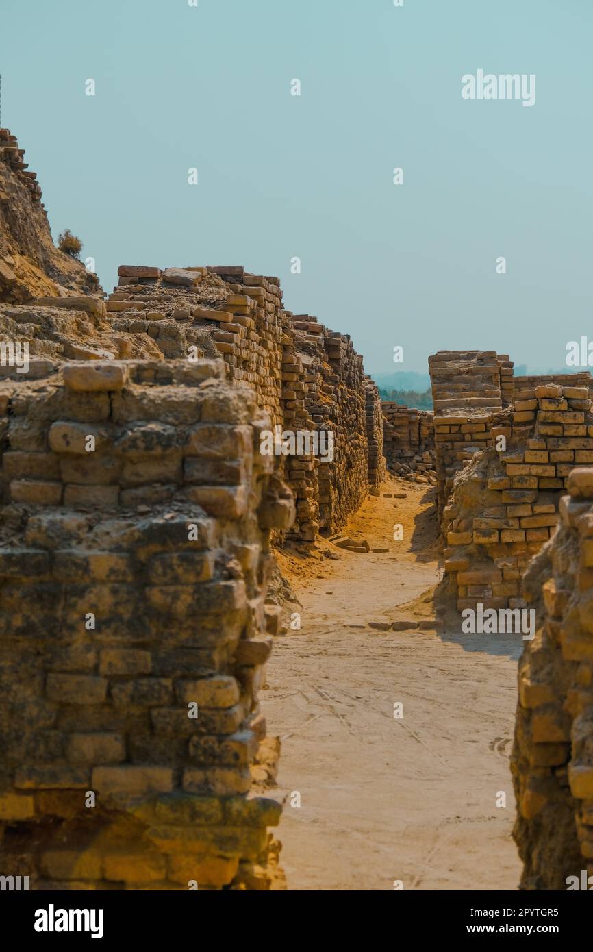 Mohenjo Daro, Sindh Pakistan - February 28, 2023: Main City Indus ...