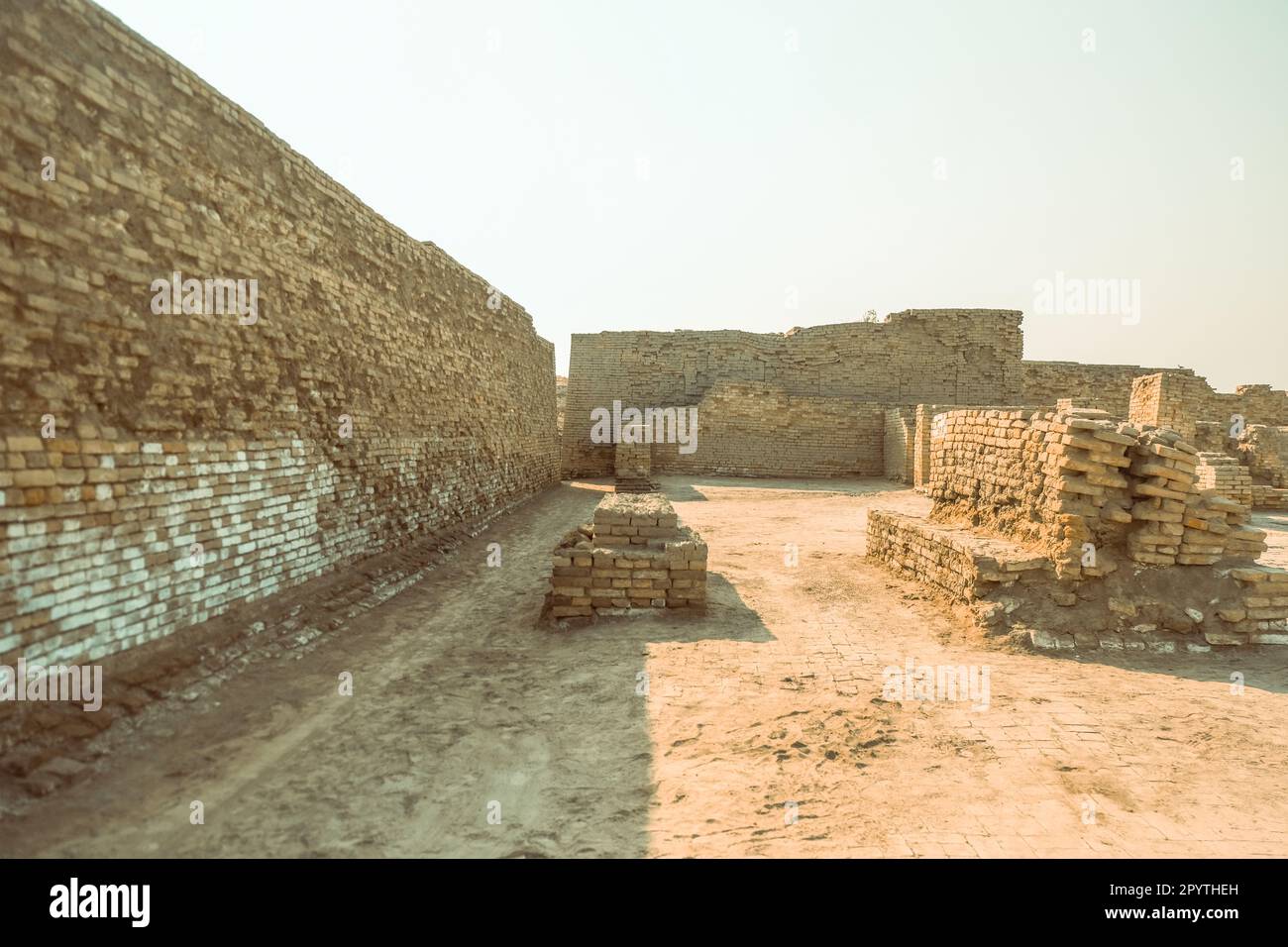 Mohenjo Daro, Sindh Pakistan - February 28, 2023: Main City Indus ...