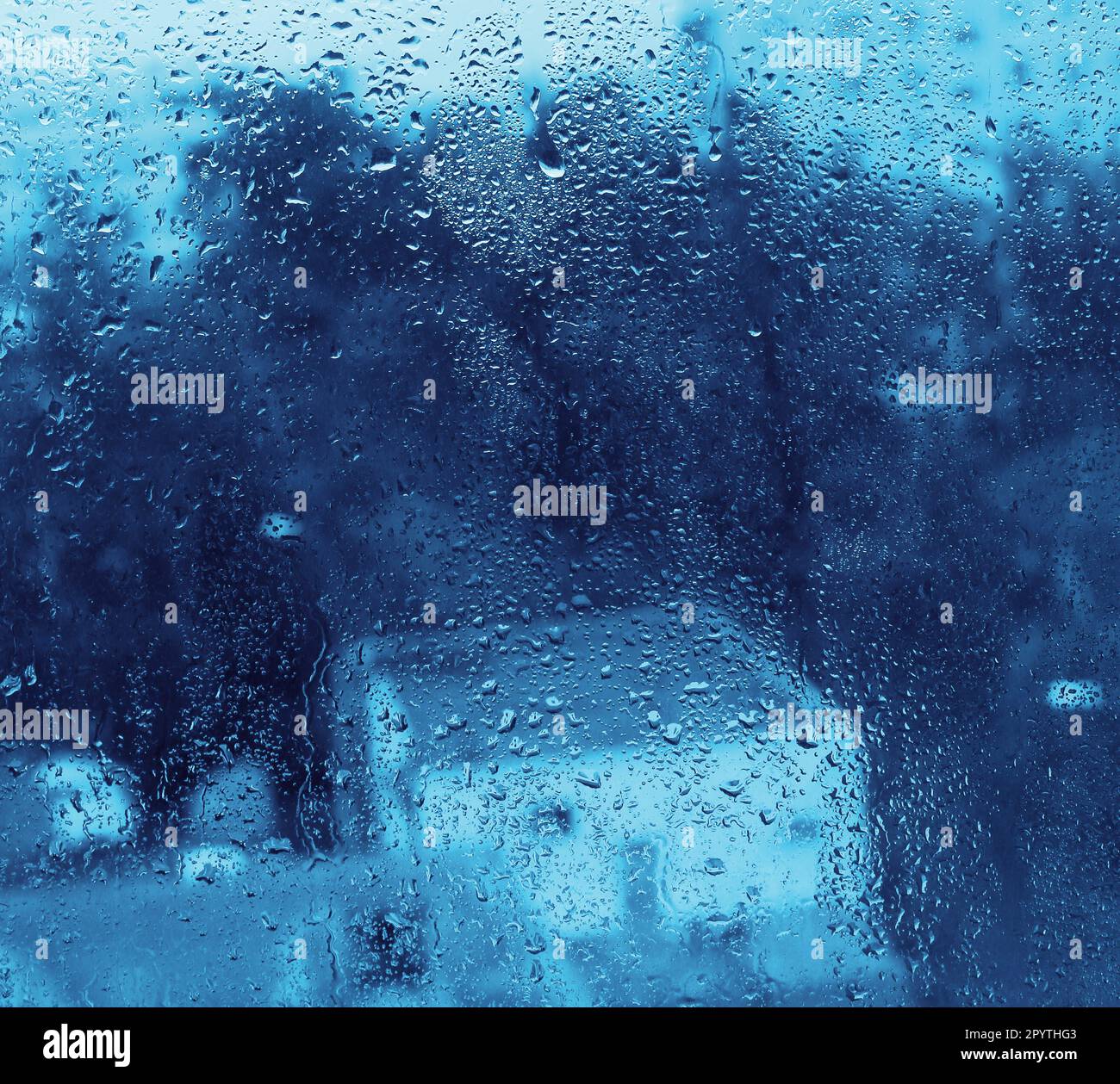 Natural water drops on glass Stock Photo - Alamy