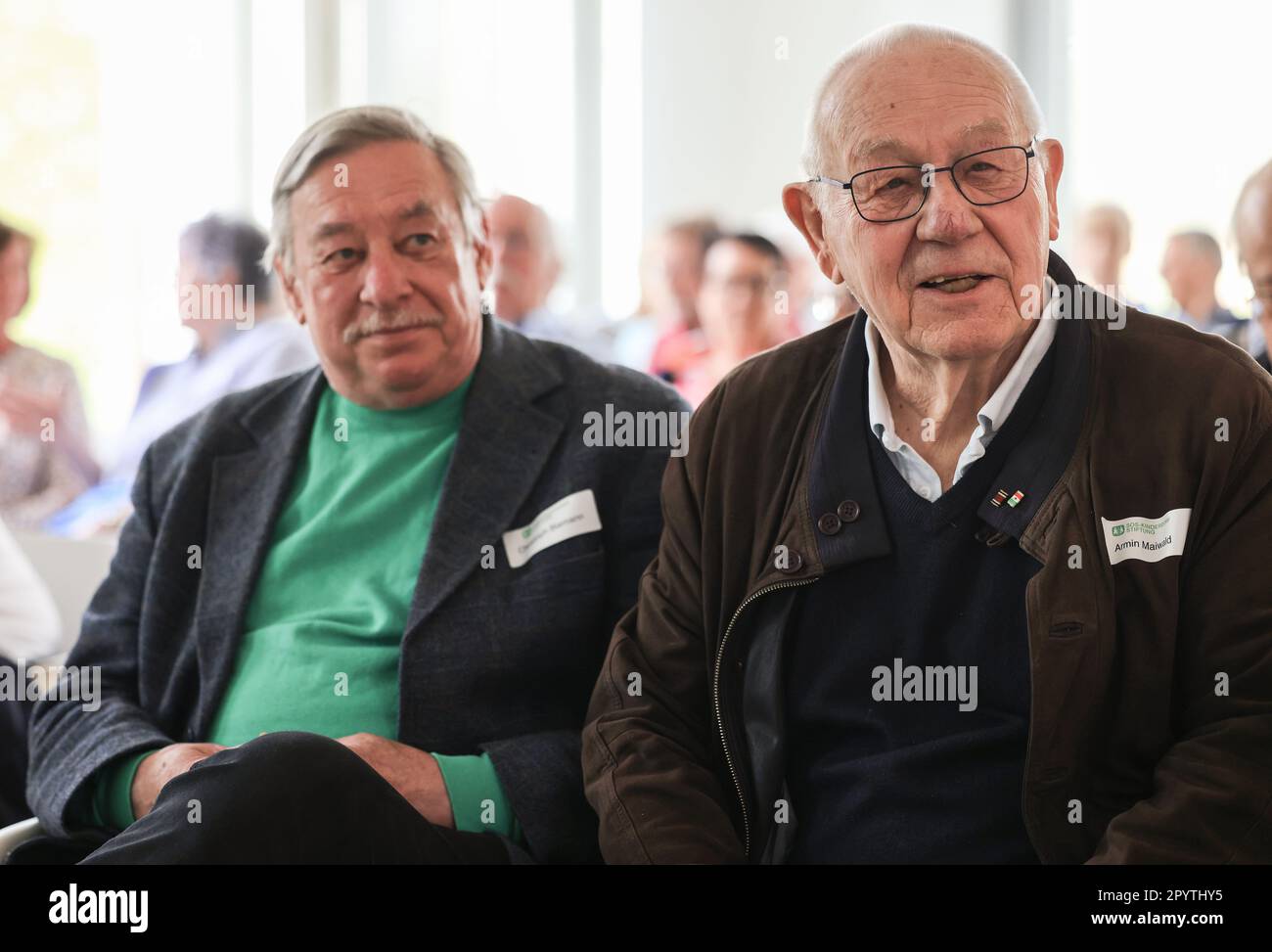 Duesseldorf, Germany. 05th May, 2023. Christoph Biemann (l), author ...