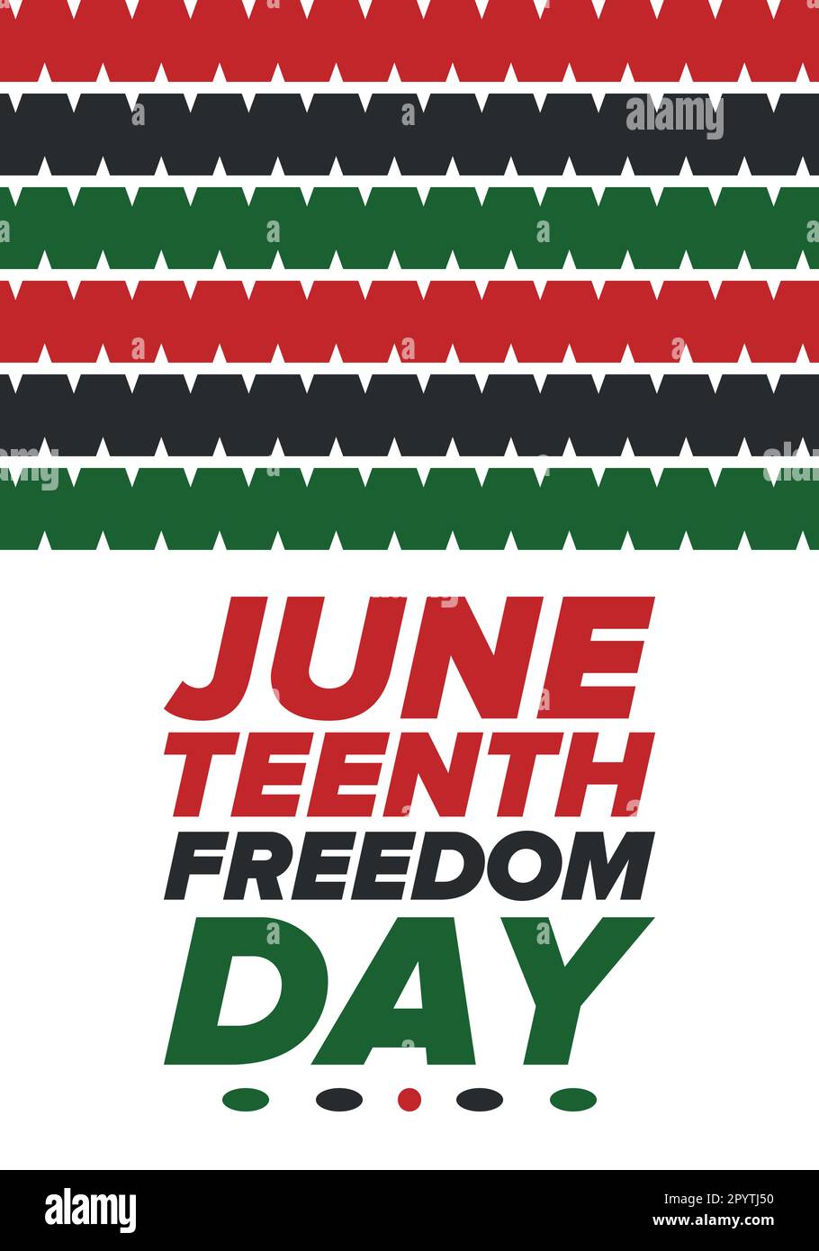 Juneteenth Independence Day. Freedom, Emancipation day. Annual american ...