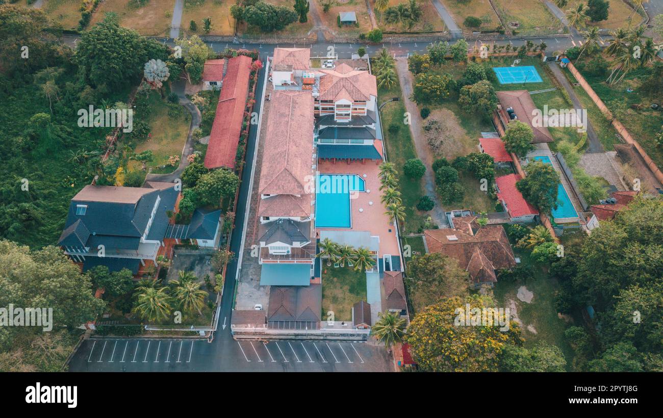 An aerial view of a resort in Port Dickson, Negeri Sembilan Stock Photo ...