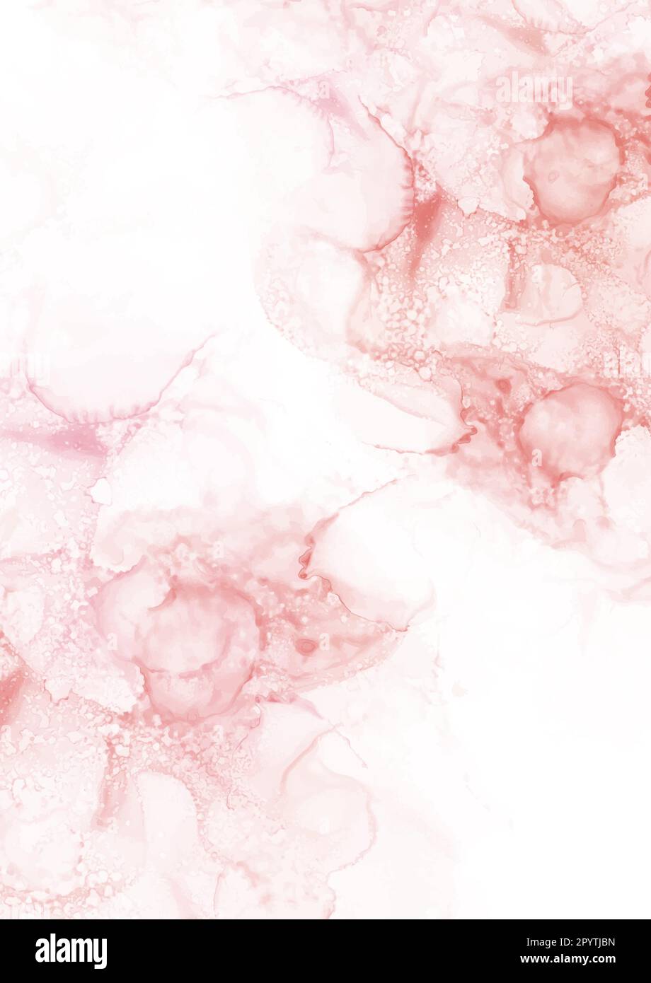 Elegant hand painted alcohol ink background in shades of pink Stock ...