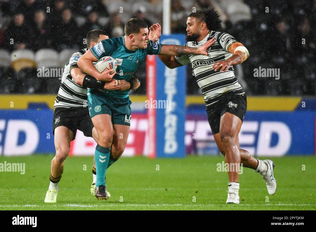 Hull, England - 4th May 2023 - Brad O’Neill of Wigan Warriors in action ...