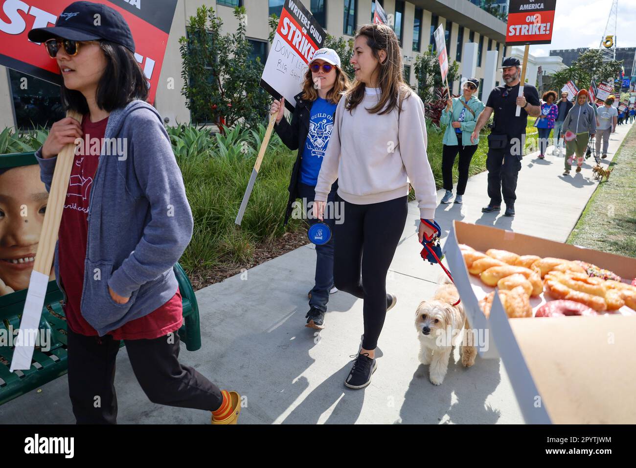 Hollywood, California, USA. 4th May, 2023. Donuts being offered to ...