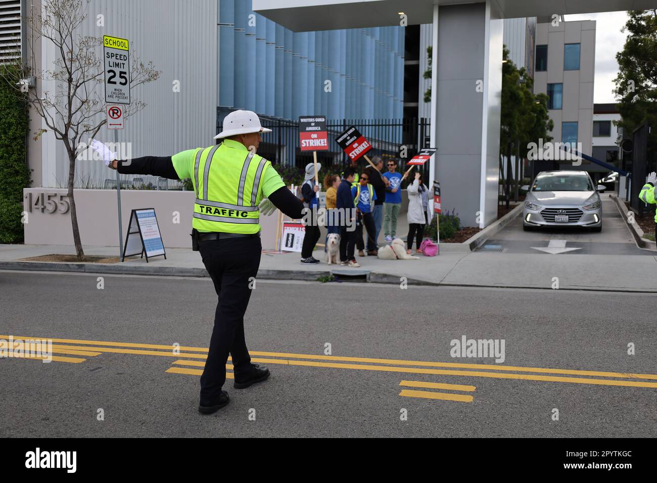 Hollywood, California, USA. 4th May, 2023. Traffic Reinforcement man ...
