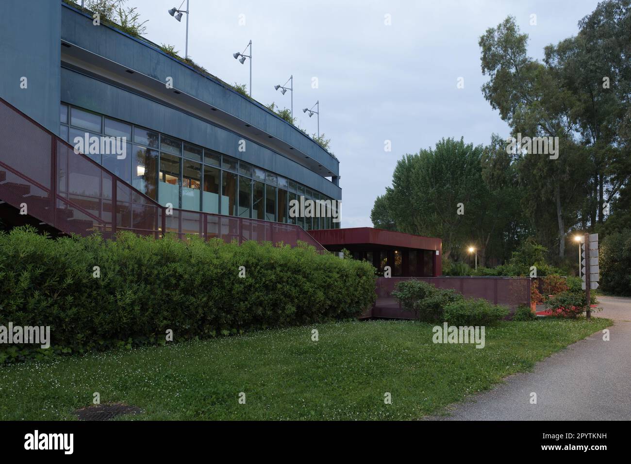 THE GRAND OPEN-AIR THEATRE GIACOMO PUCCINI in Torre del Lago at sunset ...