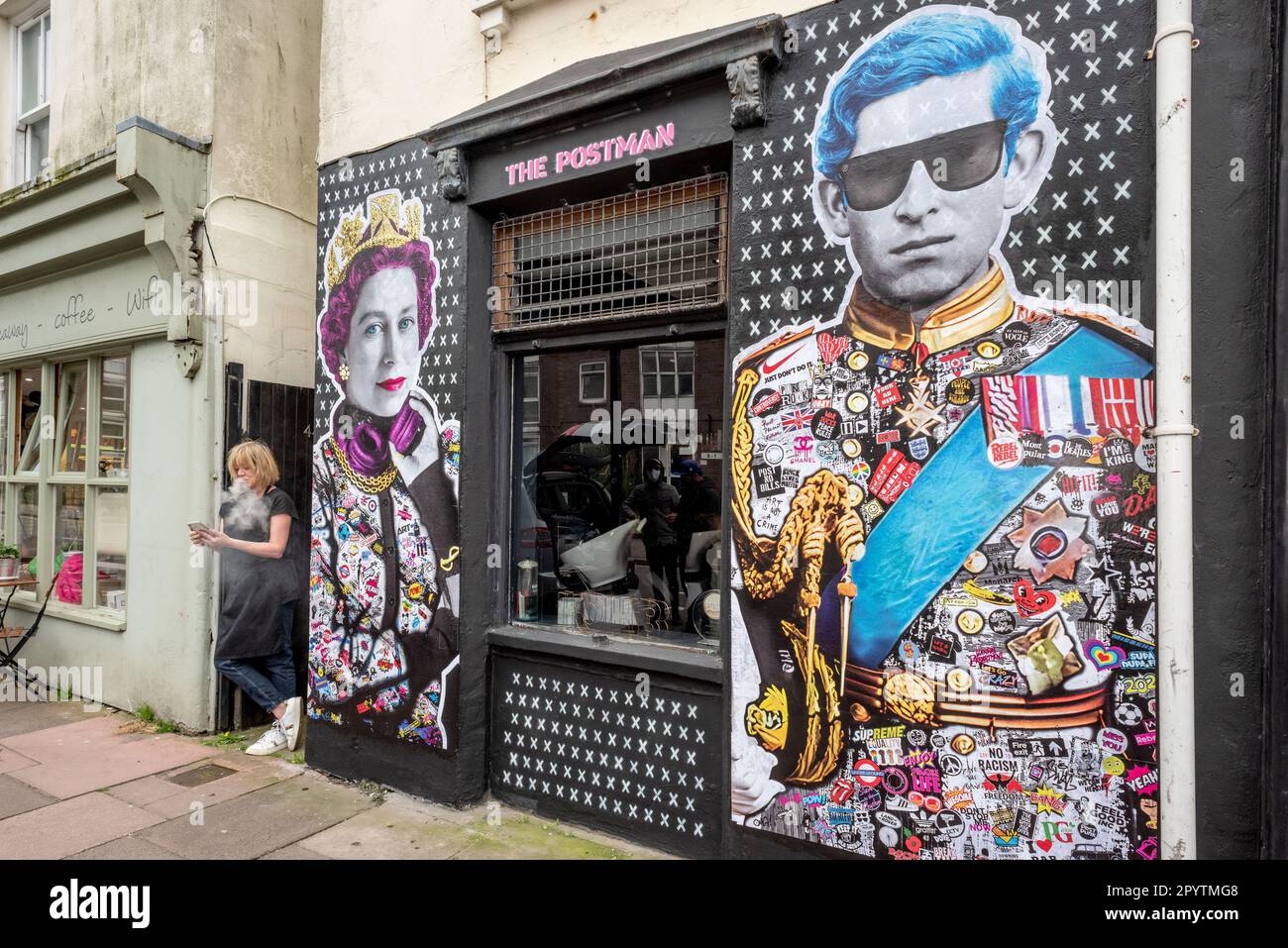 Brighton, May 4th 2023: Brighton street artists 'The Postman ...