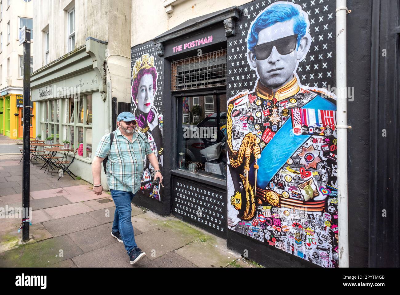 Brighton, May 4th 2023: Brighton street artists 'The Postman ...