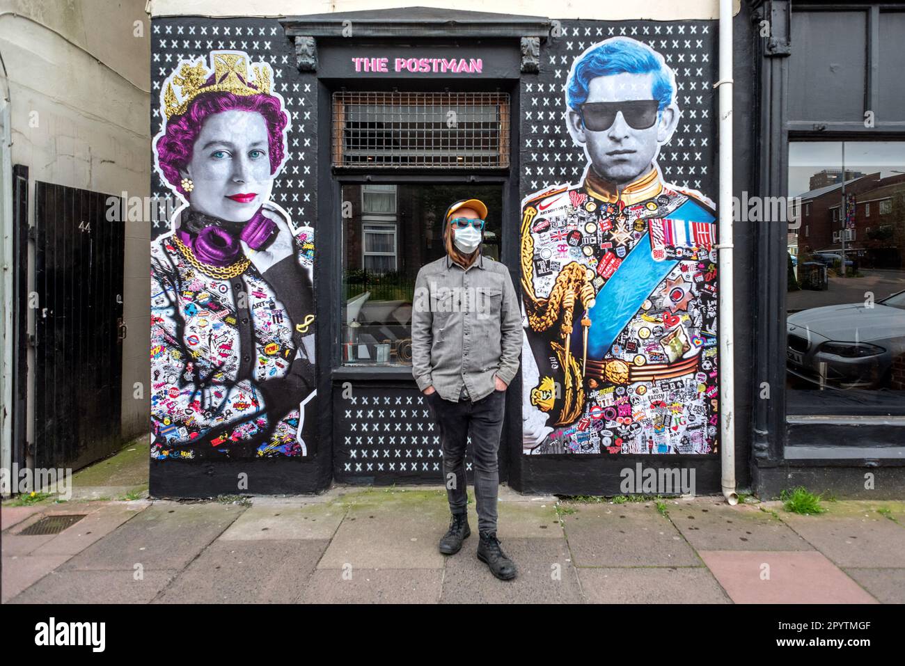 Brighton, May 4th 2023: Brighton street artists 'The Postman ...
