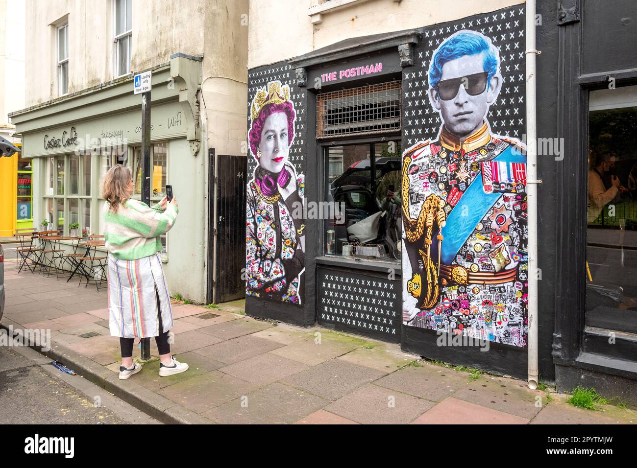 Brighton, May 4th 2023: Brighton street artists 'The Postman ...