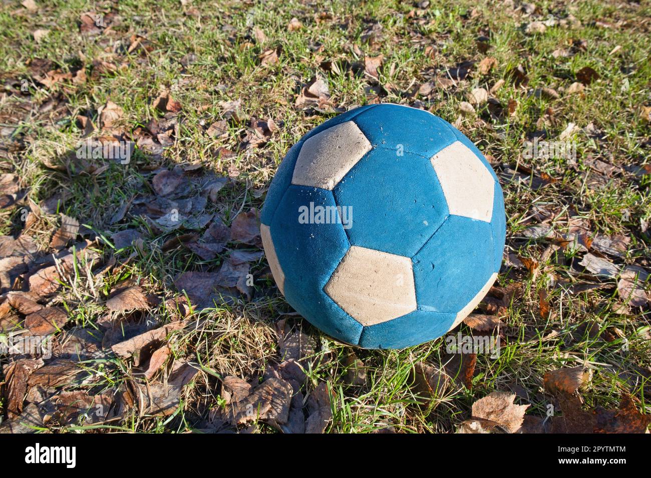 Soccer ball on ground hi-res stock photography and images - Alamy