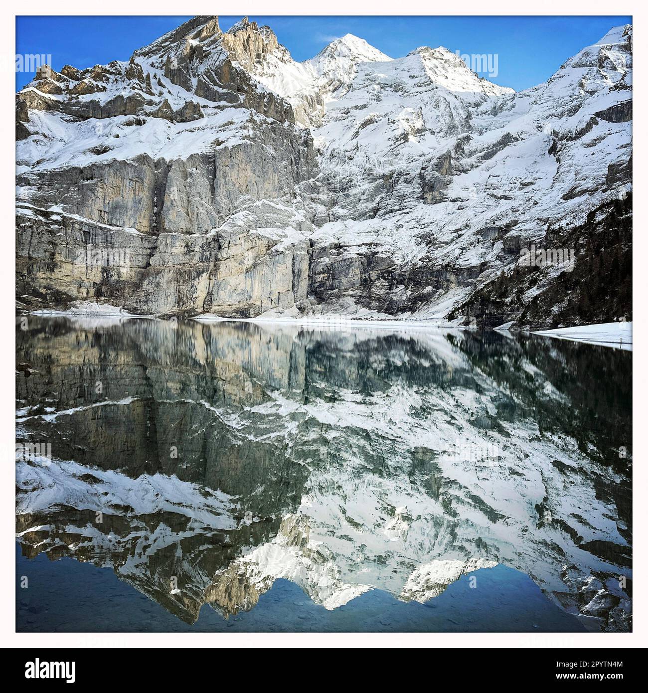 Picturesque mountain lake Cut Out Stock Images & Pictures - Alamy