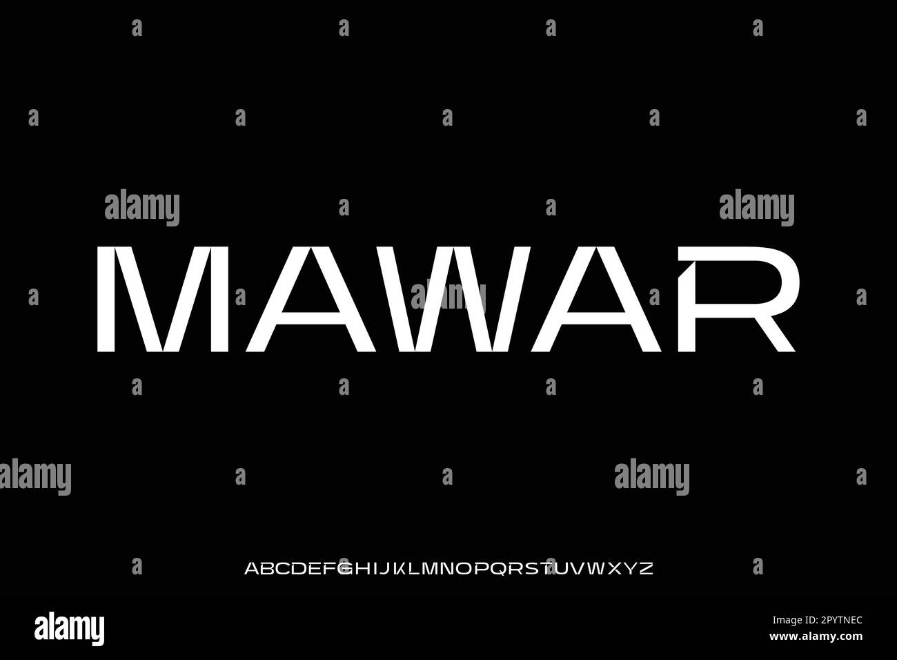 Grotesque wide sans serif display font vector Stock Vector Image & Art ...