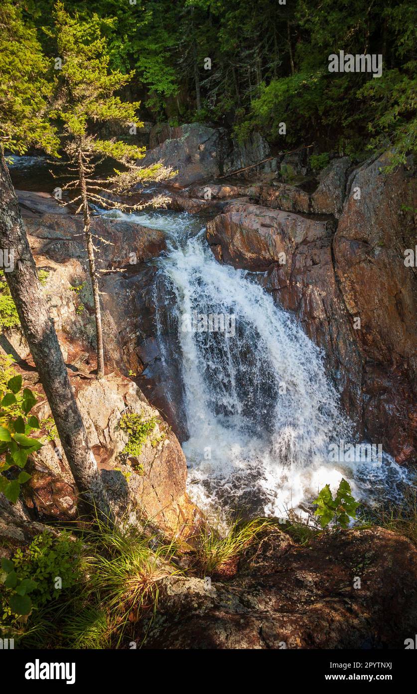 Smalls Falls, waterfall in Maine Stock Photo - Alamy