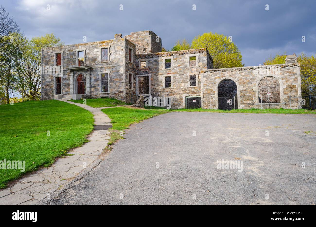Goddard Mansion, Historical landmark in Cape Elizabeth, Maine Stock ...