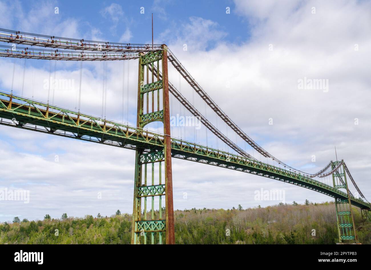 Penobscot Narrows Bridge, bridge in Verona Island, Maine Stock Photo ...