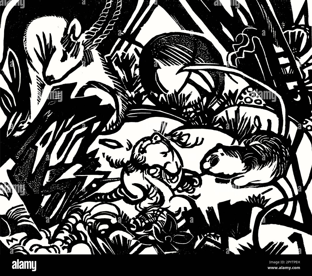 From The Animal Legend Genius Painting By Franz Marc German ...