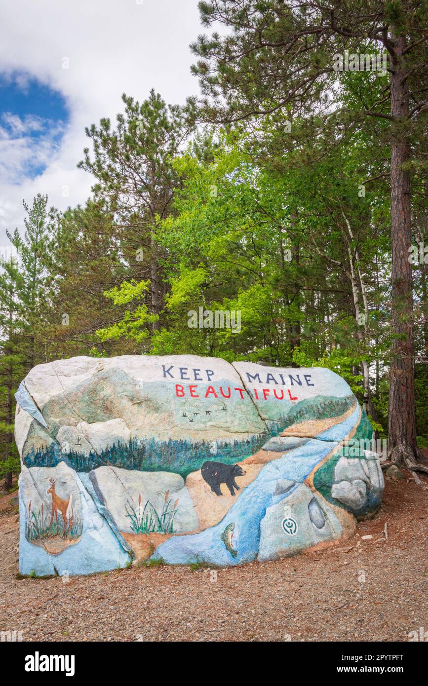 Maine North Woods Region in Ashland Stock Photo - Alamy