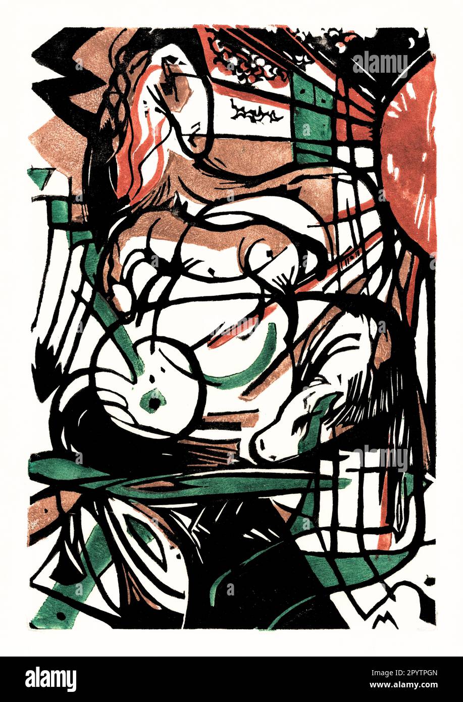 The Birth Of Horses 1913 Painting By Franz Marc German Expressionist ...