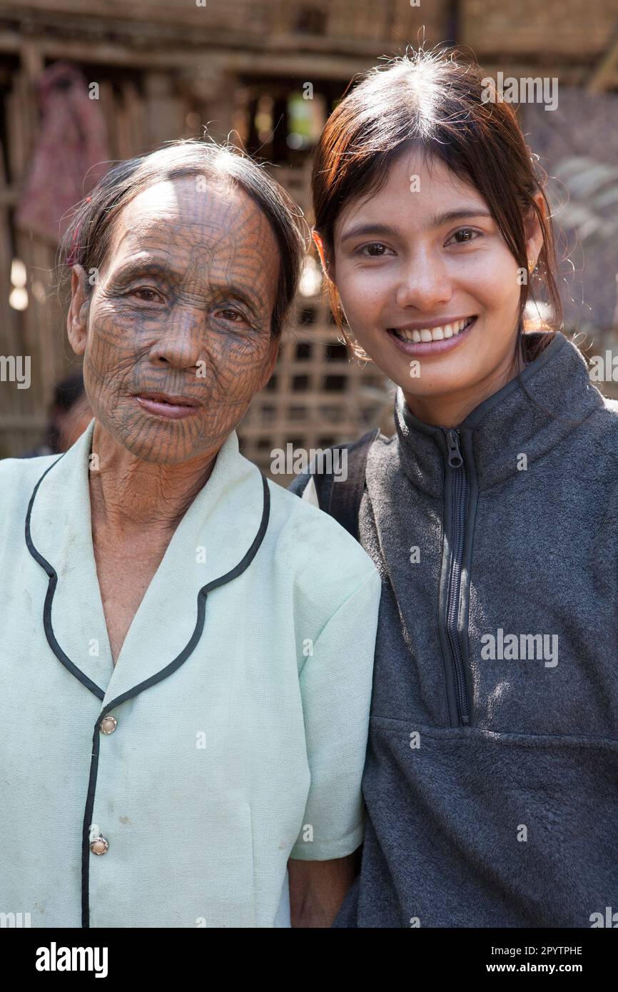 Beautiful faces of Myanmar Stock Photo - Alamy