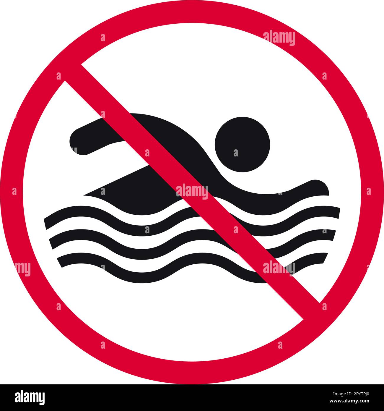 Illegal swim Stock Vector Images - Alamy
