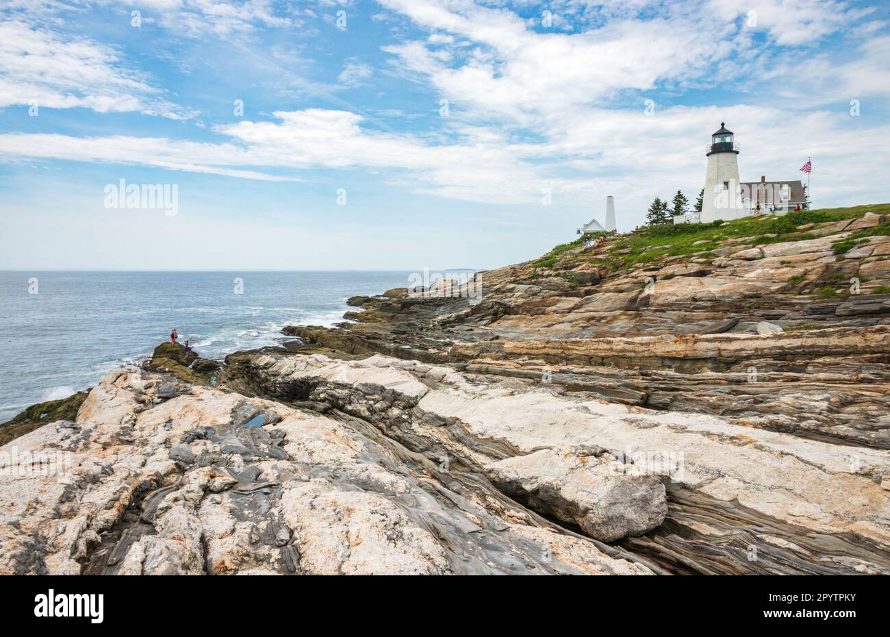 Pemaquid Point Lighthouse in Maine Stock Photo - Alamy