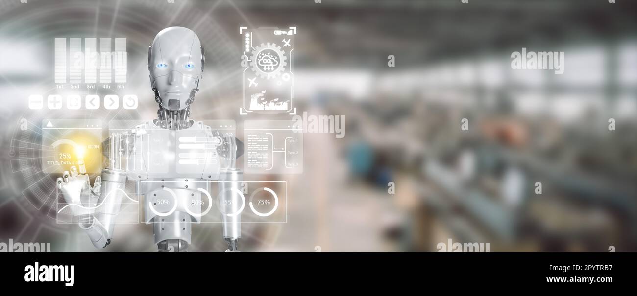 Artificial Intelligence Robot in Factory Production Line for Smart ...