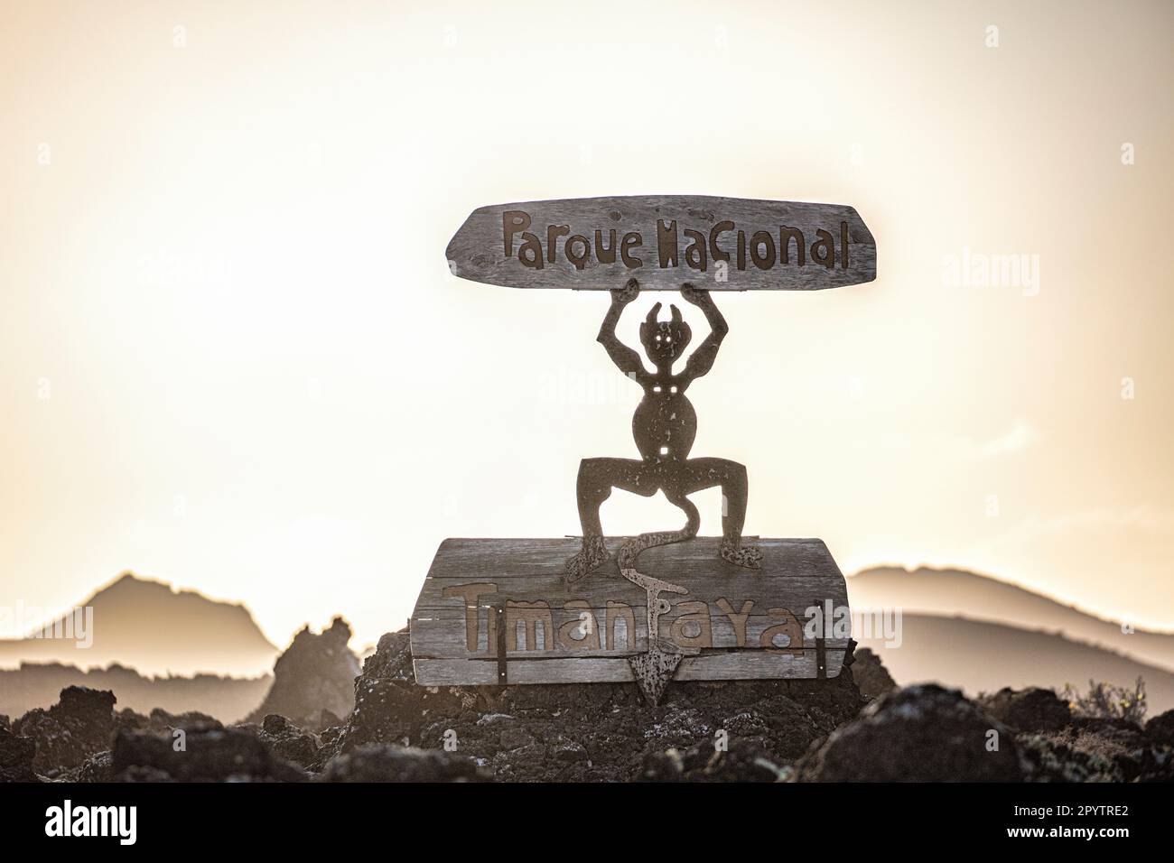 Spain, Canary Islands, Lanzarote island, Timanfaya National Park ...